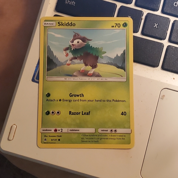 Other | Skiddo Pokemon Card | Poshmark